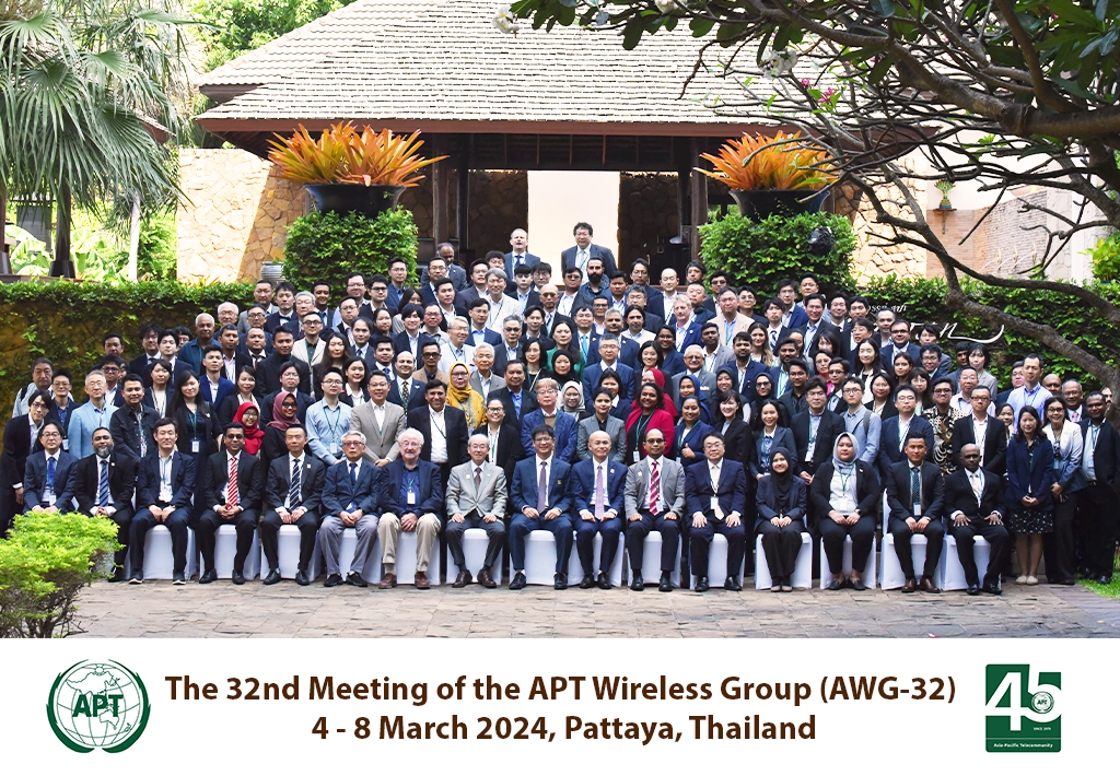 The 32nd Meeting of the APT Wireless Group (AWG-32) | Asia-Pacific Telecommunity